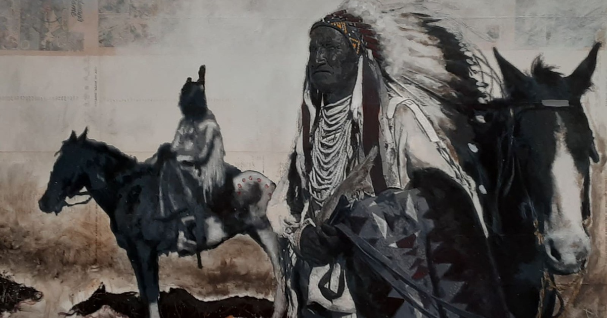 Native American History Painting